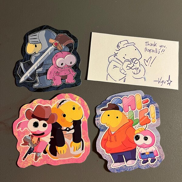 Smiling Friends Stickers - Charlie and Pim - Etsy