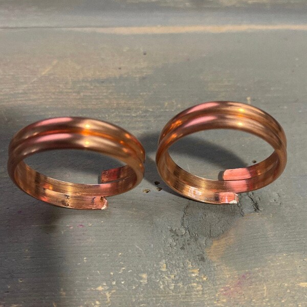 Gold Toe Ring Big Toe Any Size Custom Made to Order Multi Loop Spiral ...