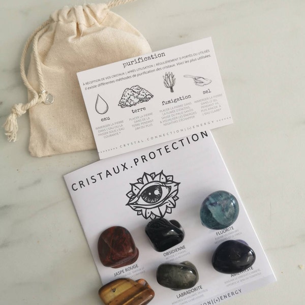 PROTECTION Crystals Set | Crystals and Stones for Protection ...