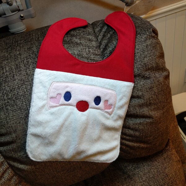 Digital Download Santa Claus Bib Machine Embroidery Design for the 7x12 ...