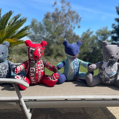 Memory Bear With Vest - Etsy