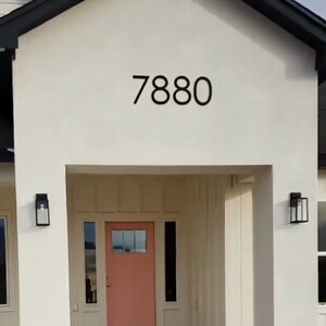 12 Inch Modern House Numbers Letters - Etsy