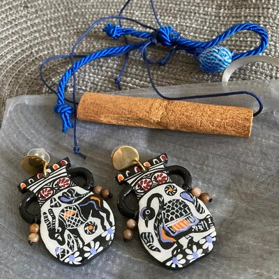 Wooden Key Ring and Bag Accessory Kokeshi Doll Inspired by Kusama ...