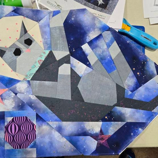 Screaming Possum | FPP Quilt Pattern | Instant PDF Download ...