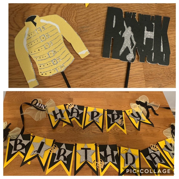 Freddie Mercury Happy Birthday Banner, Queen Rock Band, Party ...