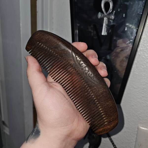 Handcrafted Wooden Comb Gift Set Detangler/finish Comb - Etsy