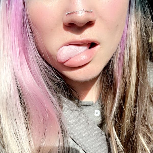 2 Style Barbell Chain, Ear Piercing Chain, Industrial Piercing ...