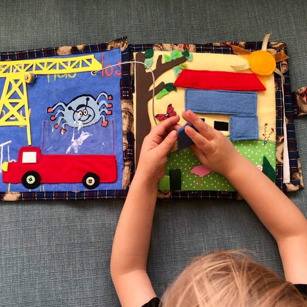 Toddler Quiet Book: "shapes", Shapes Activity Book, Sensory Busy Book ...