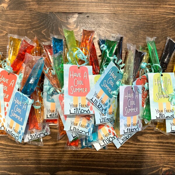 Have a Cool Summer Freeze Pop Freezer Ice Pops Printable Tags for End ...