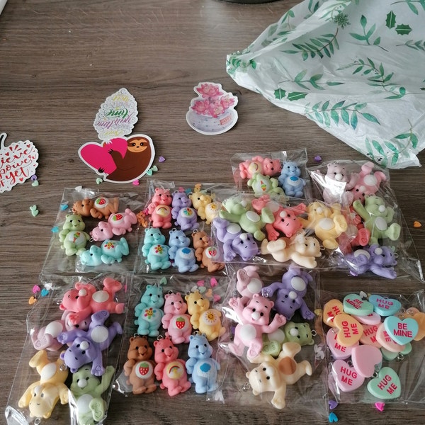 5/10/20 Assorted Cute Large Kawaii Pastel Cartoon Bears Cabochons ...