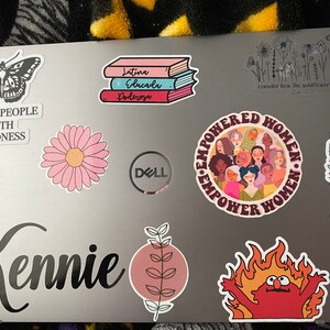 Laptop Stickers Laptop Decal Computer Decal Name Laptop - Etsy