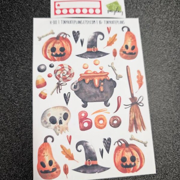 Halloween Planner Stickers, Halloween Planner Stickers, Skeleton ...