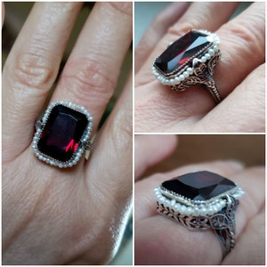 Red Ruby Earrings/ Solid Sterling Silver/ Simulated Red Ruby | Etsy