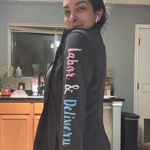Embroidered Labor & Delivery Nursing Jacket - Customizable NICU ...