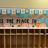 Modern Greenery Back to School Bulletin Board Kit Easy and - Etsy Canada