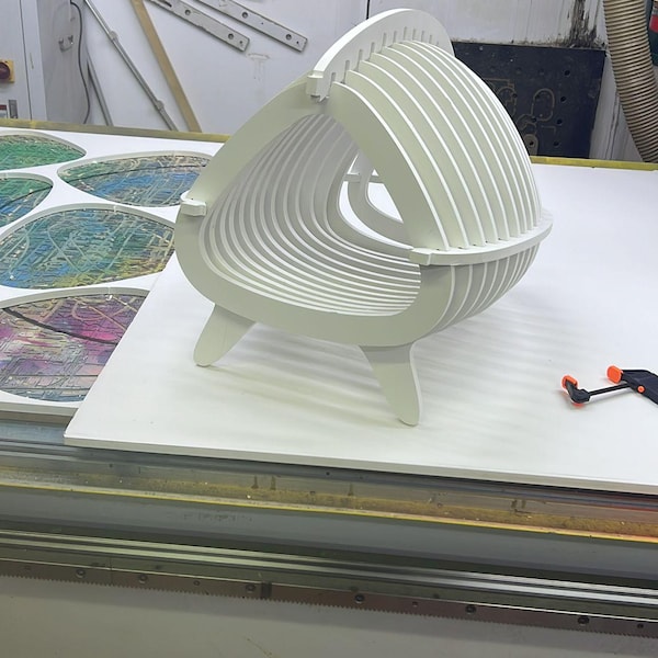 Triple Plant Pot Stands Cnc Cut Plan, Three Potted Plant Stand, Flower ...