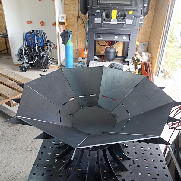 Fire Pit Spin 2 Sizes. Digital Product, Files DXF, SVG for CNC, Plasma ...