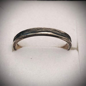 Wide Metal Ring Men Bands Brass Men Ring Melted Brass Jewelry - Etsy