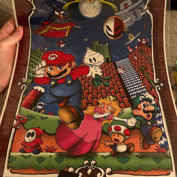 Super Mario Bros. 2 Poster - Etsy