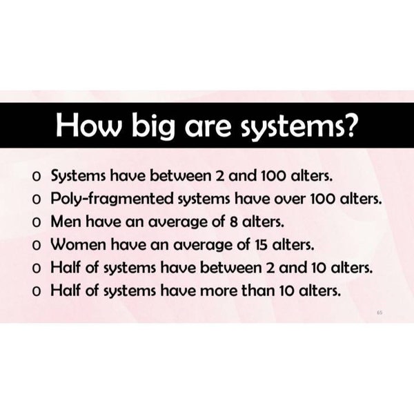 41 Types of Alters in Dissociative Identity Disorder - A Booklet ...