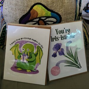 Set of 6 Fantasy Forest Mushroom Watercolor Folding Note Cards Blank ...