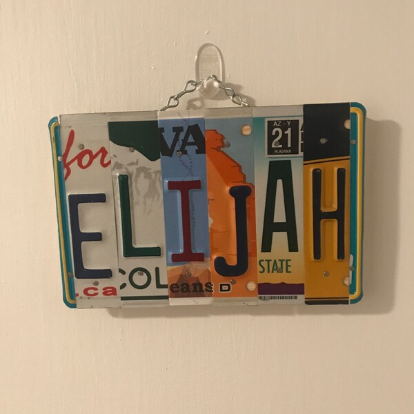 License Plate Name Sign, Gifts for Kids, Childrens Gifts, Dorm Room ...