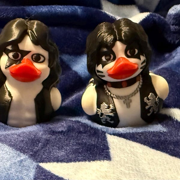 Kiss Duck Figurine Display Item for Collector Music Gift for Fan Band ...