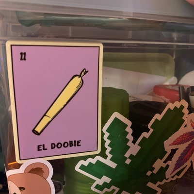 El Doobie Vinyl Sticker Weed Joint Loteria Card, Cannabis, Marijuana ...