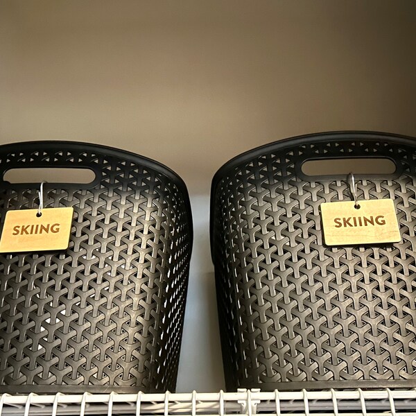 Custom Wood Linen Closet Tags Labels for Laundry Organization Clean ...