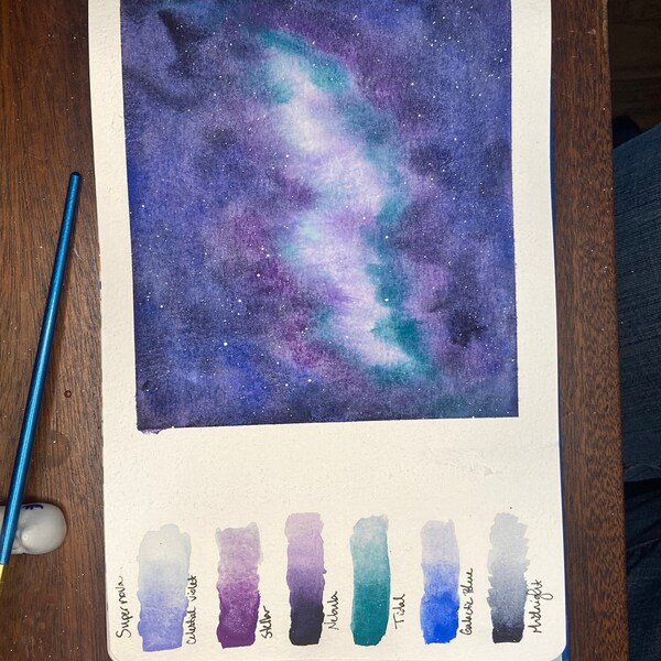 Handmade Watercolor Paints - SUPERNOVA - Artisan Paint Palette, Set of ...