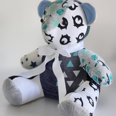 Frog Memory Bear, Keepsake Teddy, Stuffed Teddy Keepsake, Keepsake Bear ...