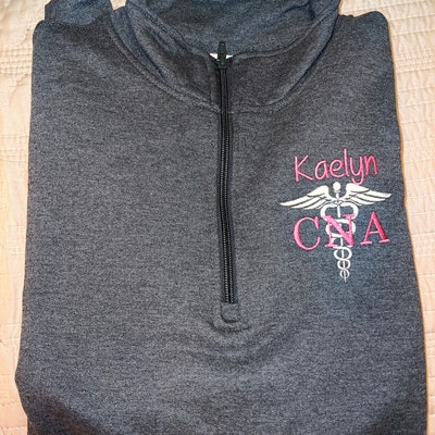 CNA Sweatshirt Certified Nursing Assistant Nurse Sweatshirt Caduceus ...