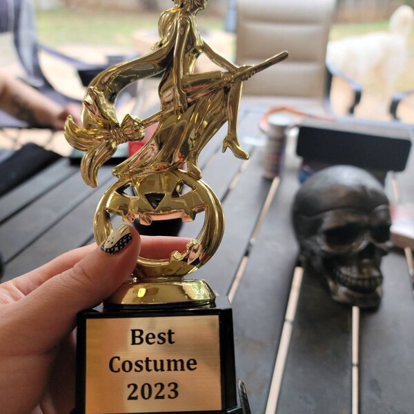 Halloween Costume Trophy: Engraved Party Prize - Etsy
