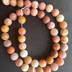Natural 10mm Yellow Jade Matte Round Beads Genuine Gemstone - Etsy