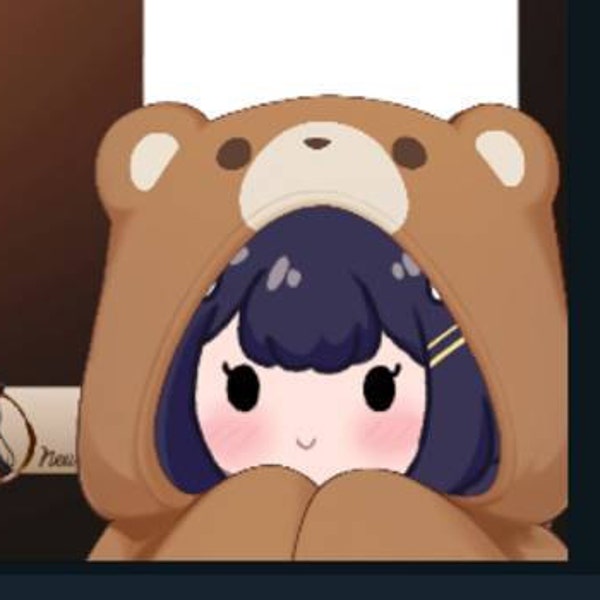Vtuber Asset | Bear Blanket - Etsy