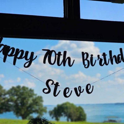 Sixty & Sensational Cursive Banner / Gold Glitter Script - Etsy