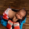 Newborn Knockout Boxing Set: Prop Baby Boxing Ring Personalized Robe ...