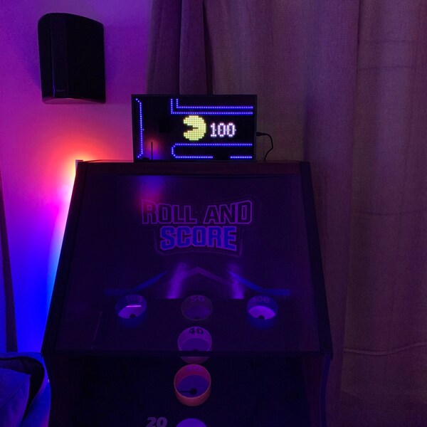 Personalized Animated LED Arcade Art Display: Mancave Decor - Etsy