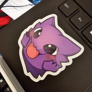 Mew Peeker Sticker 5, Kawaii Kanto Pokemon Sticker, Cute Waterproof Car ...