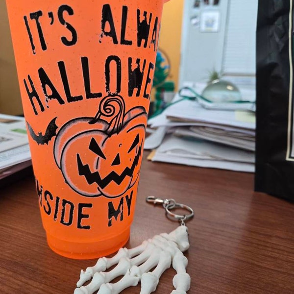 Spooky Cute Ghost Key Fob/flower Ghosts Key Fob/halloween Key Fob/ghost ...