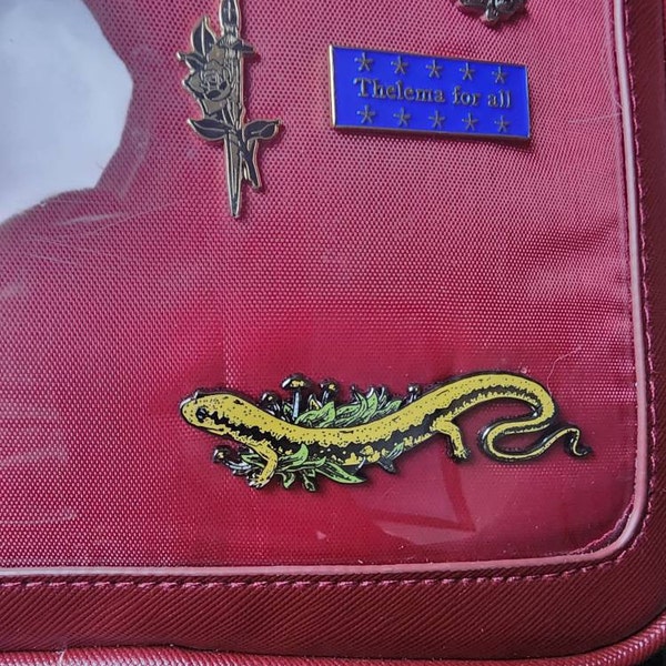 Salamander Lapel Pin / Artist Series Pin by Logan Schmitt / Lizard ...