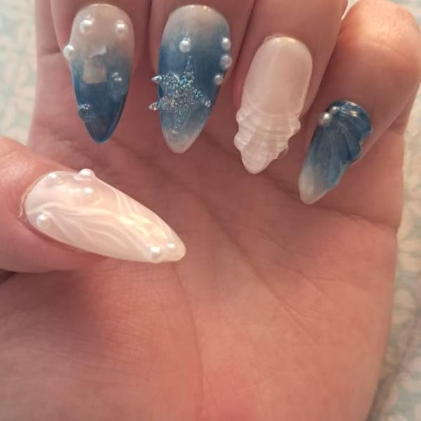 Birthday Frosting Press on Nails | 3D Icing Cherry, Heart Fake Nails ...