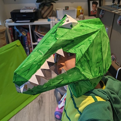 DIY TV Monitor Mask, TV Head, 3D Paper Craft Template, Halloween Mask ...