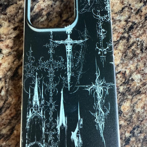 Gothic Phone Case Emo Cybersigilism Goth Cover for iPhone 16, 15, 14 ...