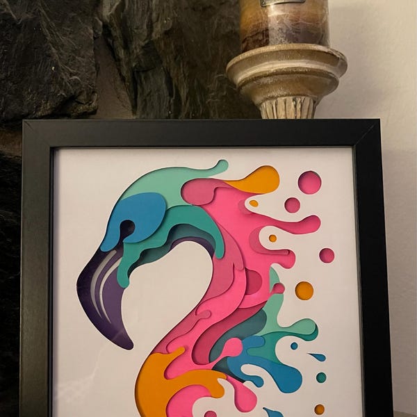 3d Sunset View Shadow Box, 3d Layered Art, Paper Cut,files for Cricut ...