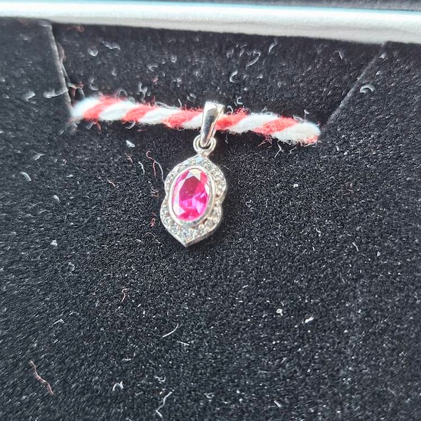 14k Gold Ruby Necklace, Gold Ruby Pendant, Ruby Birthstone, July Gemstone, Ruby Stone Charm ...