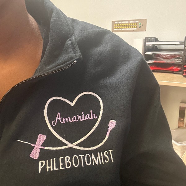 Phlebotomist Jacket, Personalized Phlebotomist Gift, Gift for Nurse ...