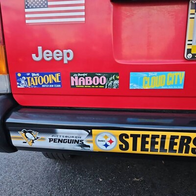 Vinyl Sticker, 'visit Tatooine' 15cm X 5cm Star Wars, Bumper Sticker, A ...