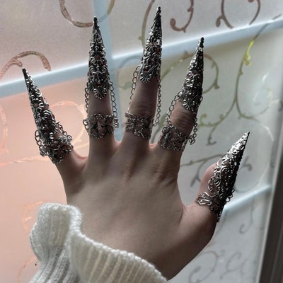 Full Hand Armor alik Gothic Finger Claws Dark Nail Dark Jewelry ...