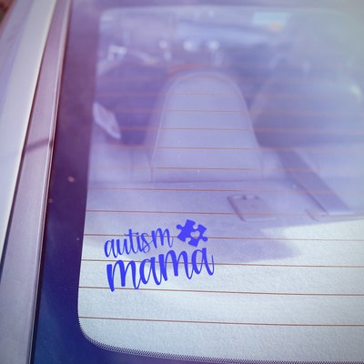 Autism Mama Decal Autism Mom Sticker Autism Puzzle Piece Awareness ...